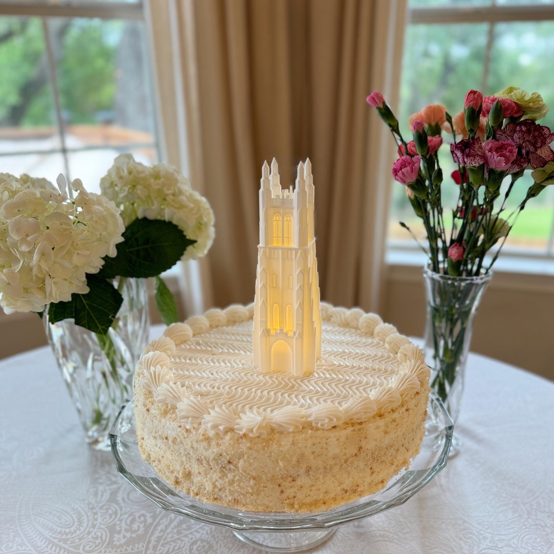 Duke Chapel Cake Topper, Graduation Party Decoration, Duke University ...