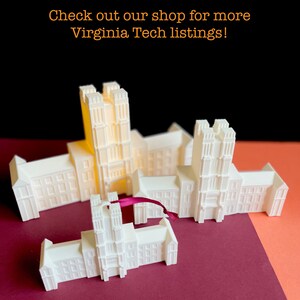 Virginia Tech Cake Topper Featuring Burruss Hall: 3D Printed Graduation ...