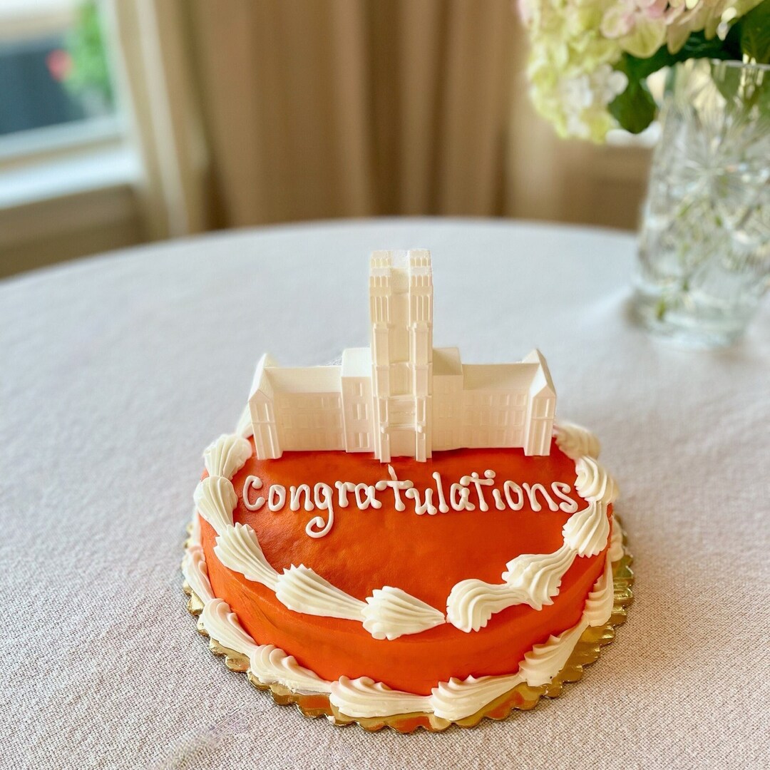 Virginia Tech Cake Topper, Burruss Hall Virginia Tech Figurine Virginia ...