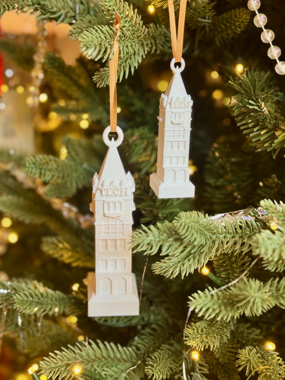 College Ornament Georgia Tech Tower: 3D Printed GT Alumni Gift ...