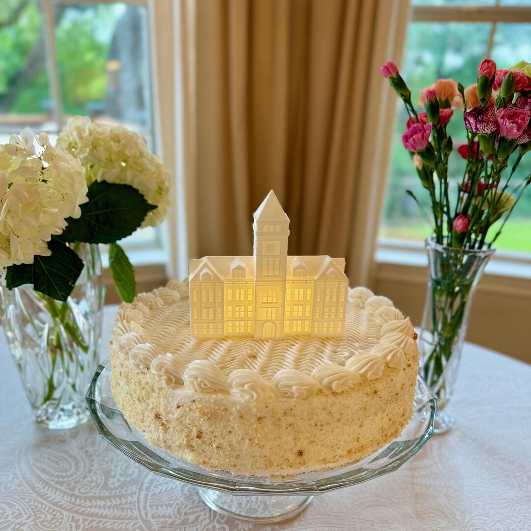 Clemson Cake Topper, Lighted Figurine of Tillman Hall Clemson Tigers ...