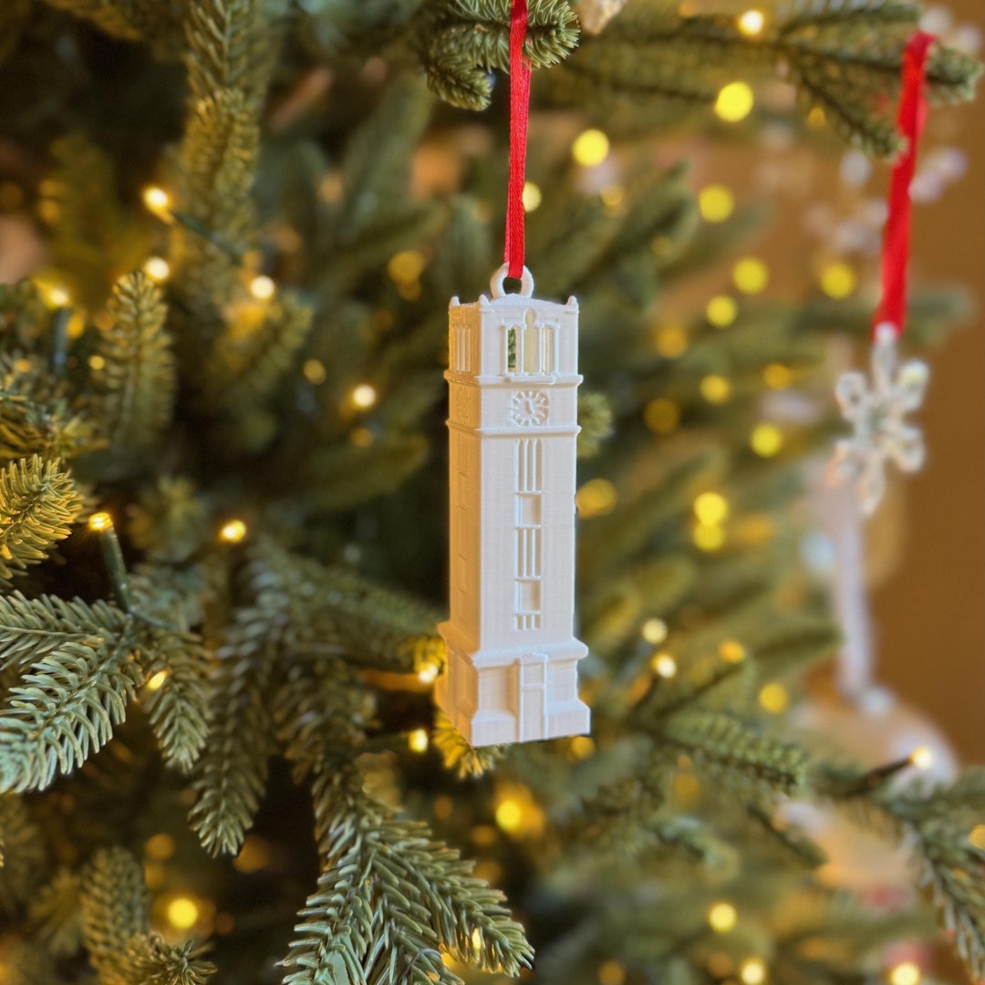 NC State Ornament Featuring the Bell Tower: Wolfpack Holiday Decor ...