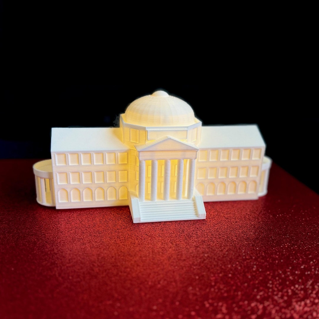 LED Lighted SMU Dallas Hall Figurine – Graduation Gift, Alumni Keepsake ...