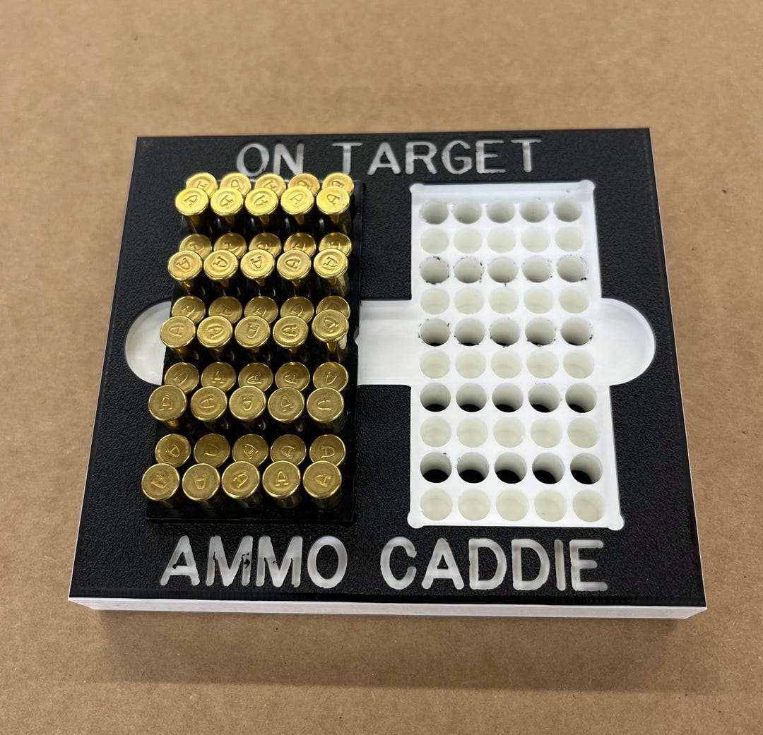 Eley 22 LR Benchtop Ammo Block, Benchrest and Rimfire, Staggered Height ...