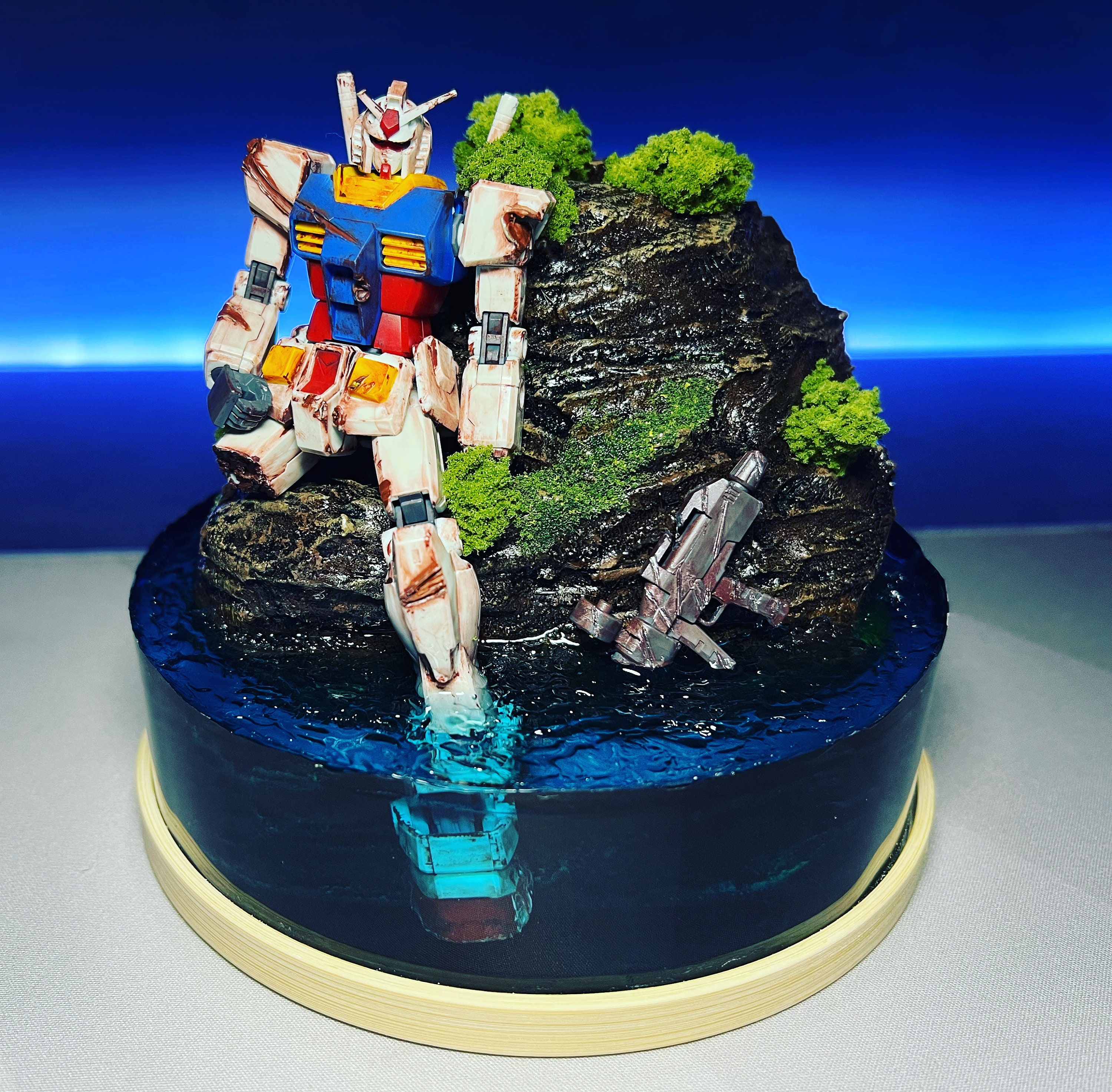 Gundam 1/144 Scale Custom Diorama With Resin - Etsy Hong Kong