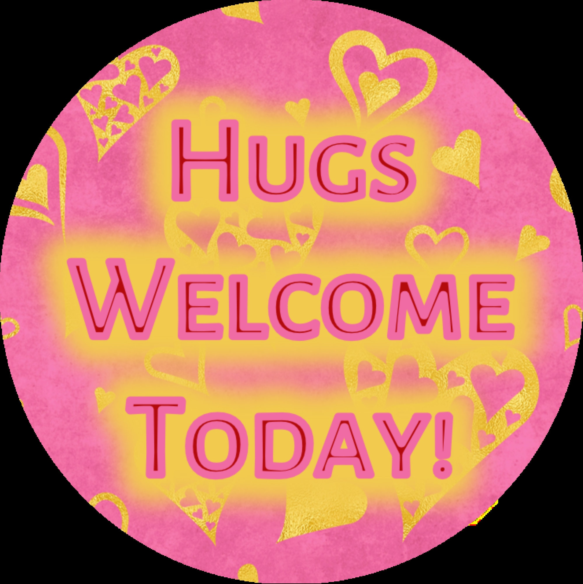 Printable Stickers Template for Greetings at Meetings or Parties hugs ...