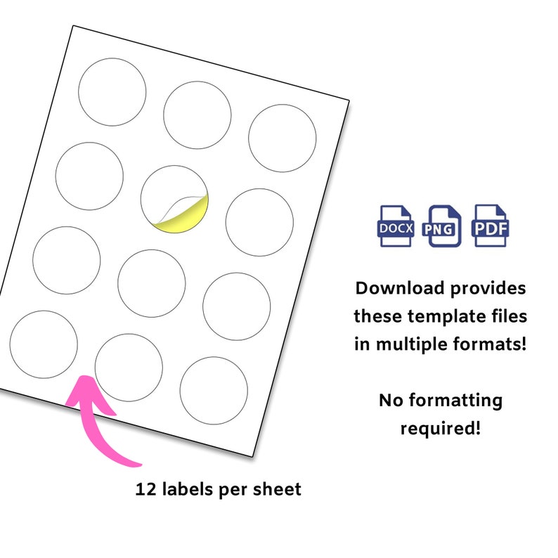 Printable Stickers Template for Greetings at Meetings or - Etsy