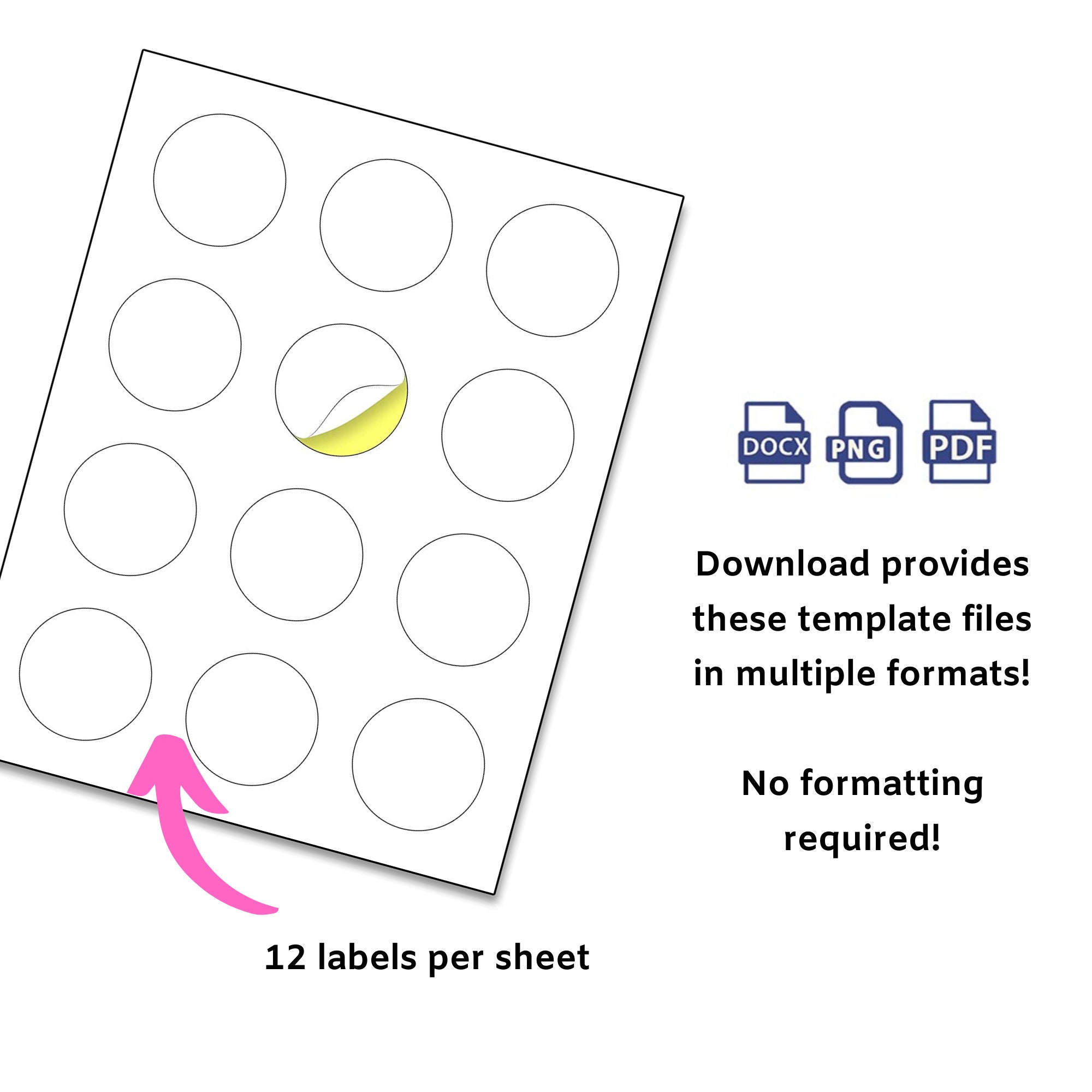 Printable Stickers Template for Greetings at Meetings or Parties elbow ...