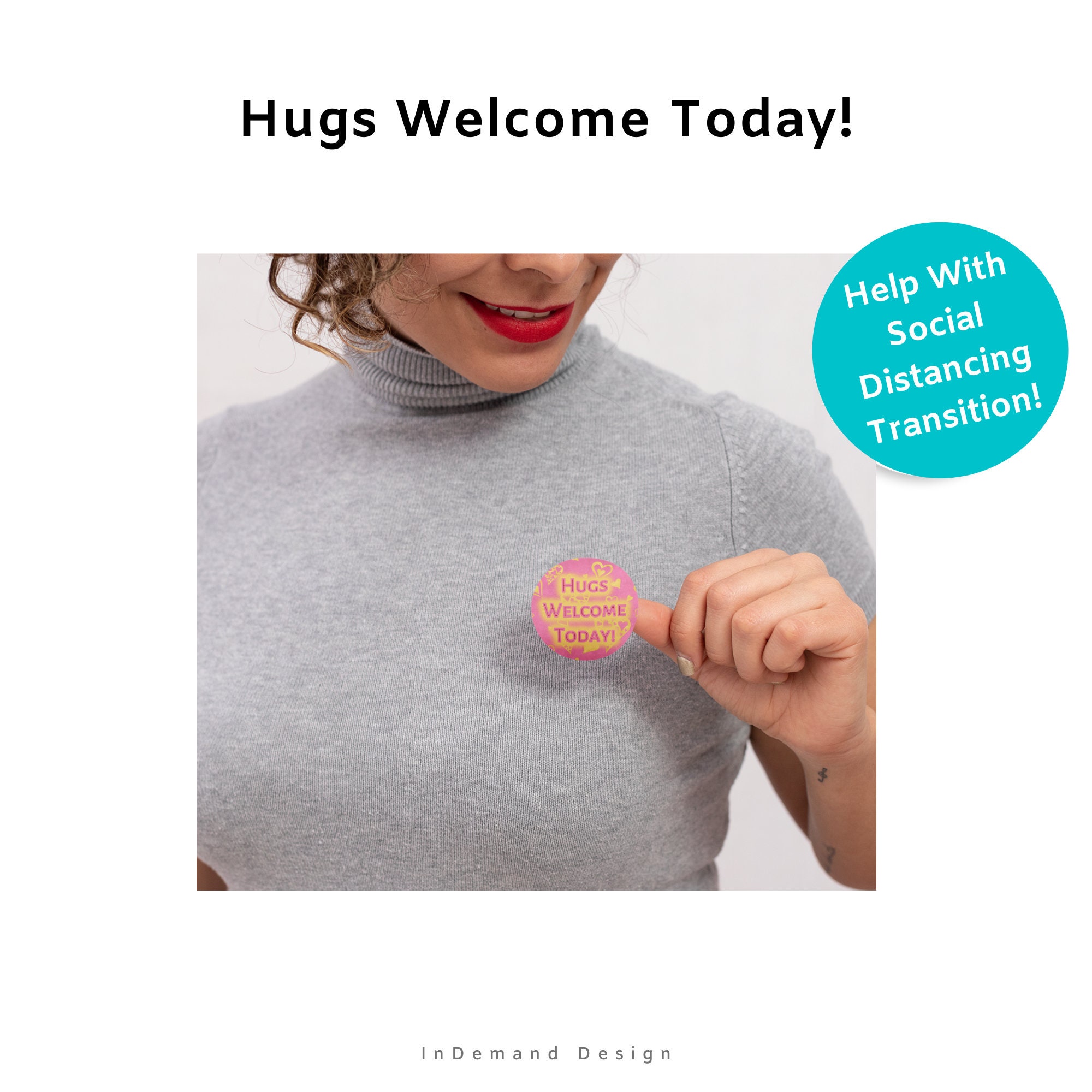 Printable Stickers Template for Greetings at Meetings or Parties hugs ...