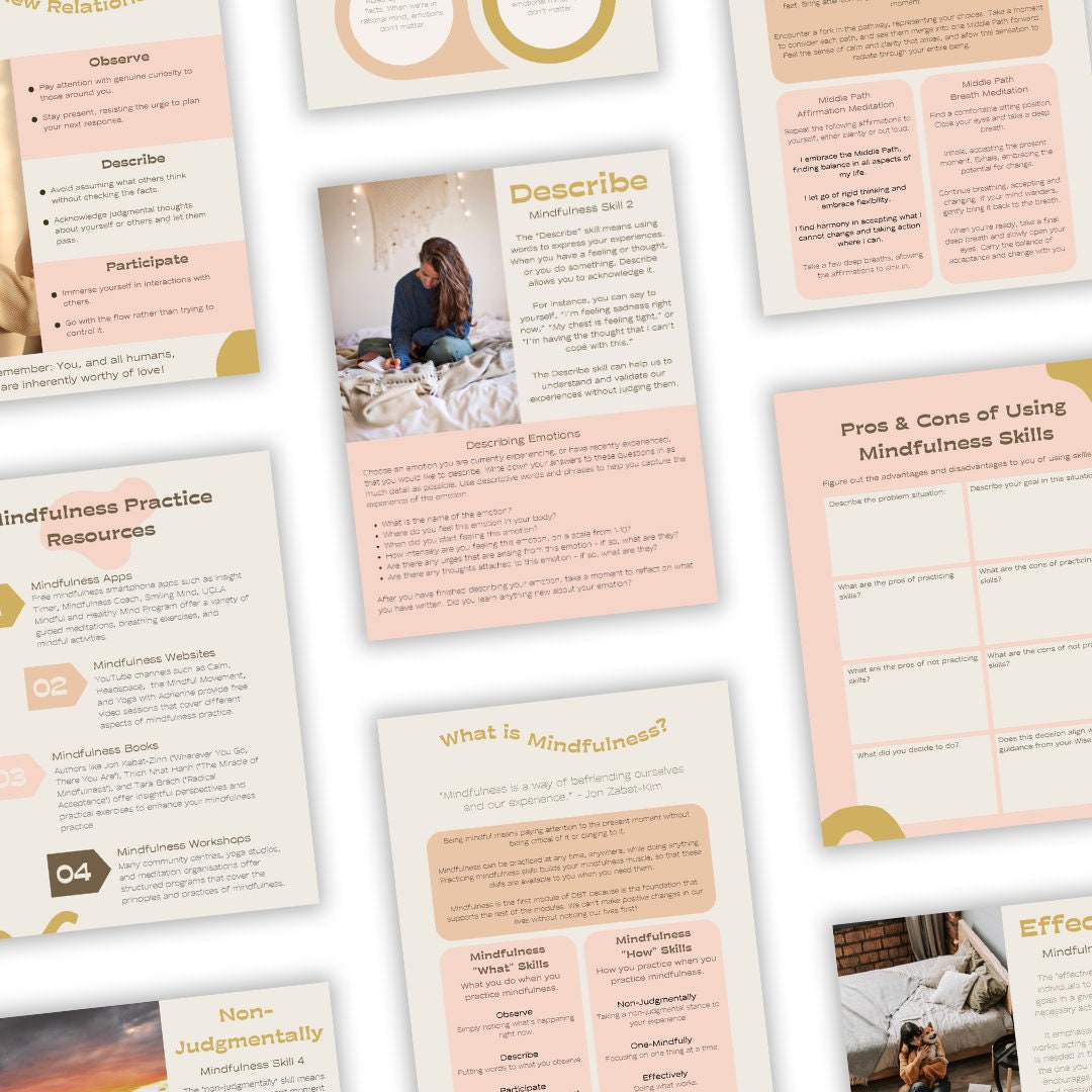 Dialectical Behaviour Therapy (DBT) - Mindfulness Module - Workbook ...