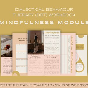 Dialectical Behaviour Therapy (DBT) - Mindfulness Module - Workbook ...