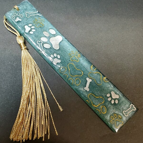 Paw Print Bookmark - Etsy