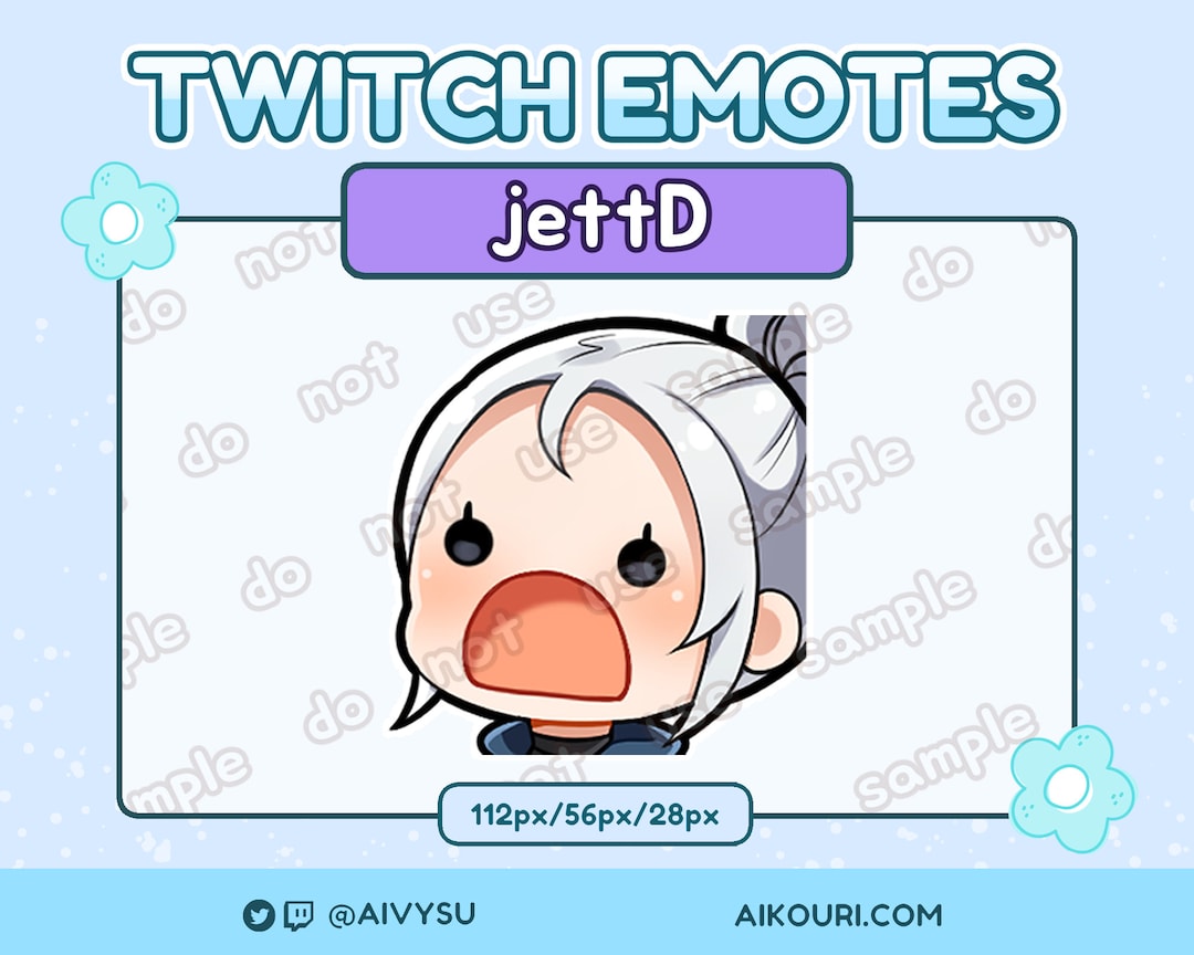 Valorant Jett D Colon Emote - Twitch/discord - Etsy Canada