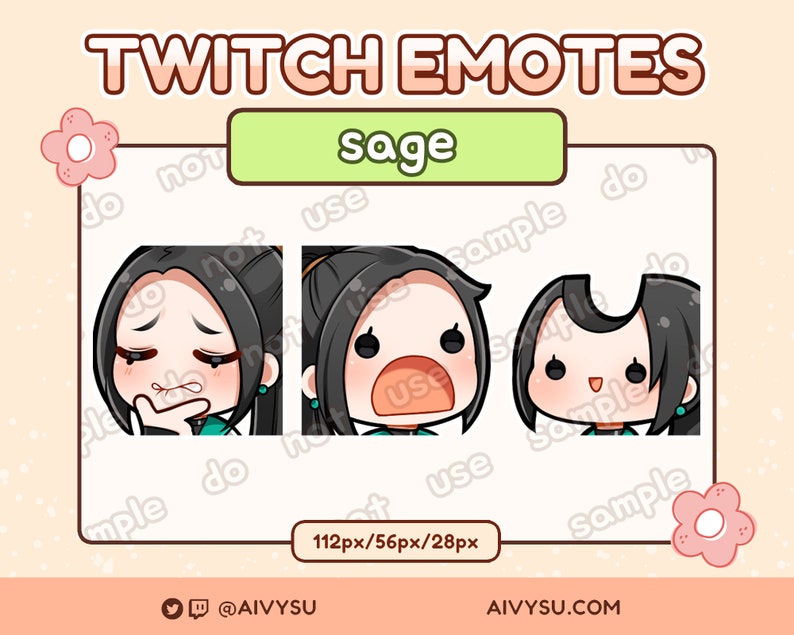 Valorant Sage Emote Set [VOL 2] - Twitch/discord - Etsy