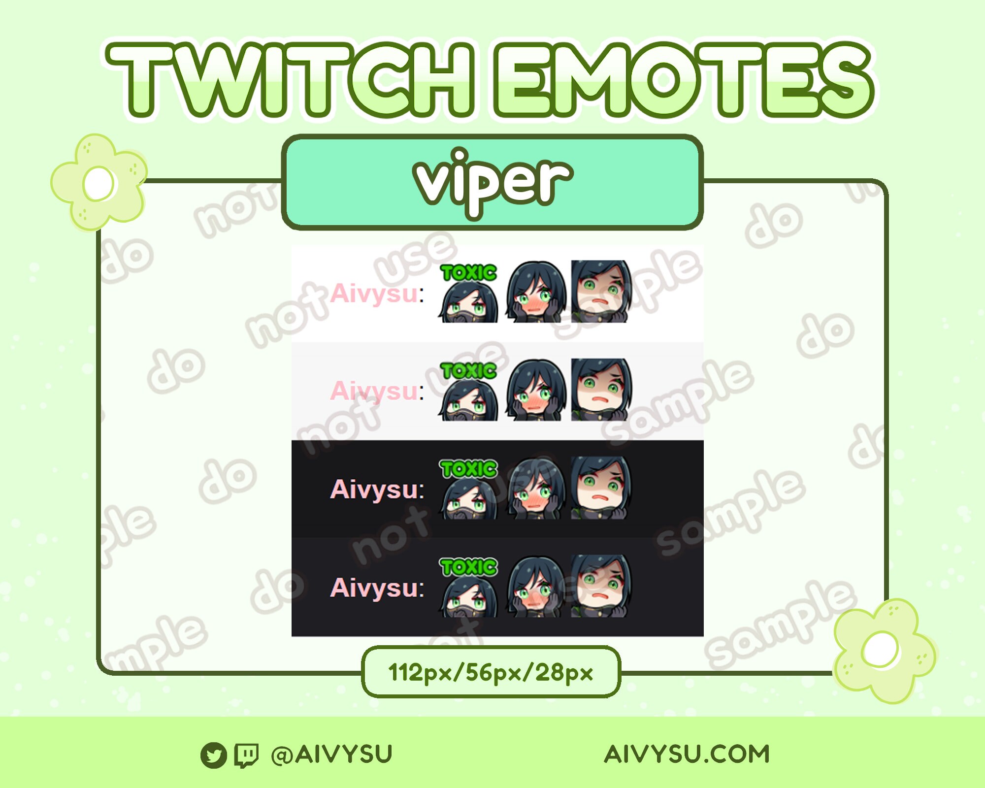 Valorant Viper Disgust Emote Twitch/discord - Etsy