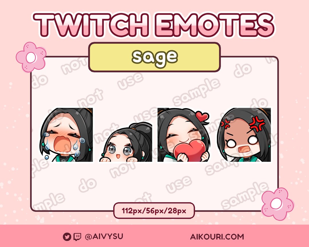 Valorant Sage Emote Set [VOL 1] - Twitch/discord - Etsy Canada