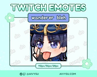 Genshin Emotes Wanderer - Etsy