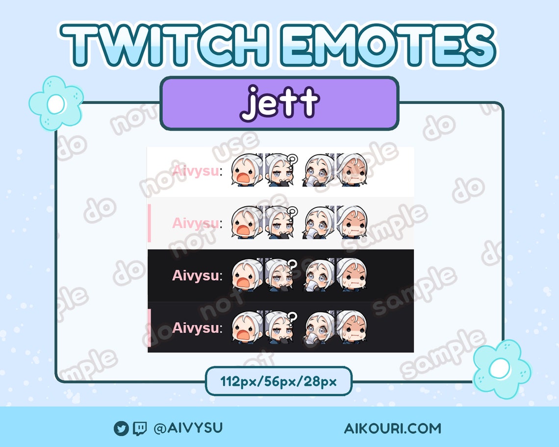 Valorant Jett D Colon Emote - Twitch/discord - Etsy