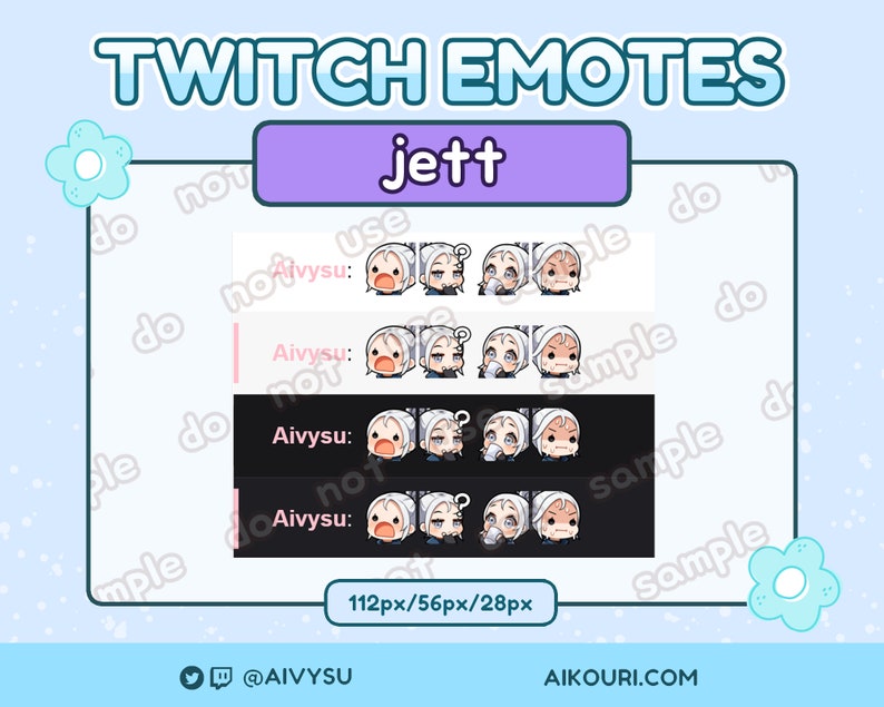 Valorant Jett D Colon Emote - Twitch/discord - Etsy Canada