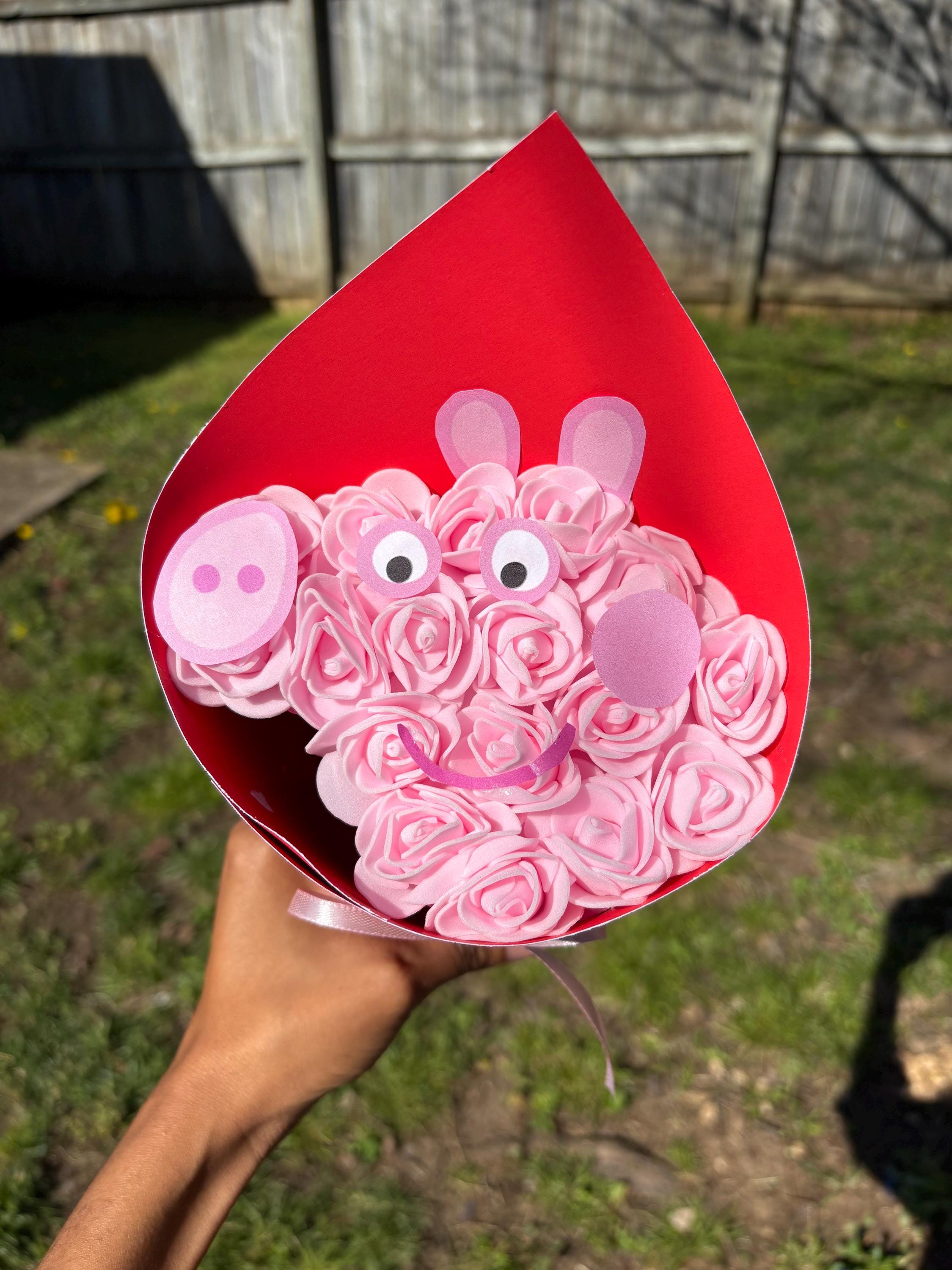 Peppa Pig Rose Bouquet - Etsy