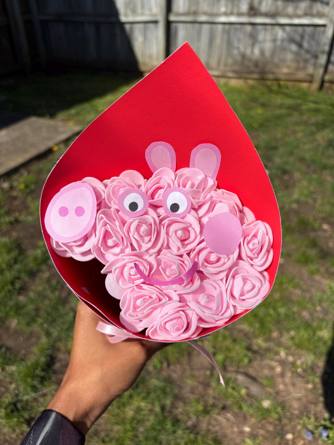 Peppa Pig Rose Bouquet - Etsy
