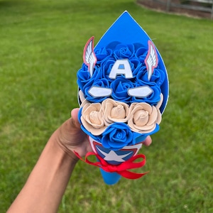 Handmade Avengers Rose Bouquets, Super Heros Gifts, Cute Gift, Custom ...