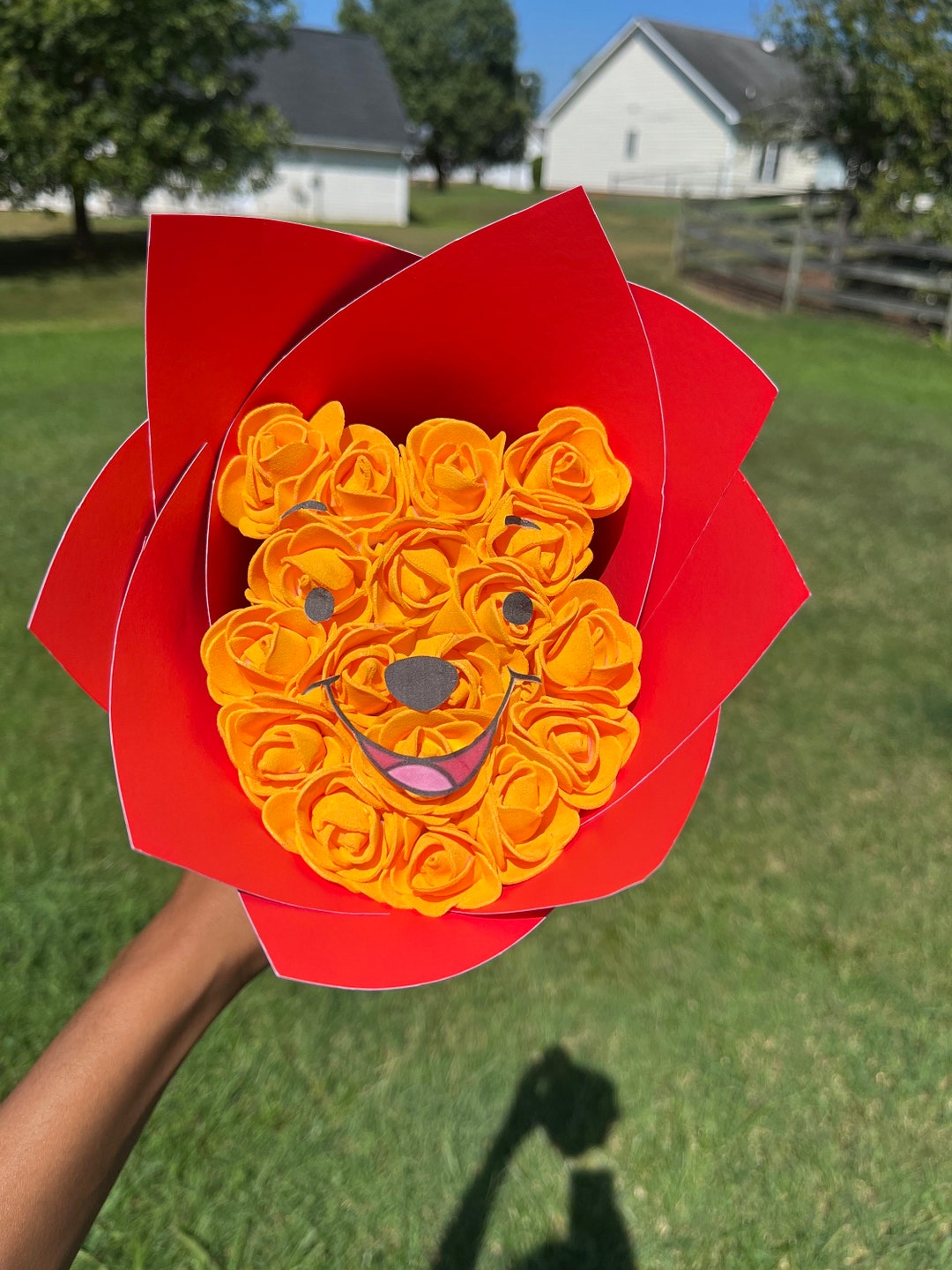 Winnie the Pooh Rose Bouquet | Custom Rose Bouquets - Etsy