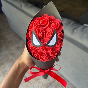 Spider-man Rose Bouquet - Etsy