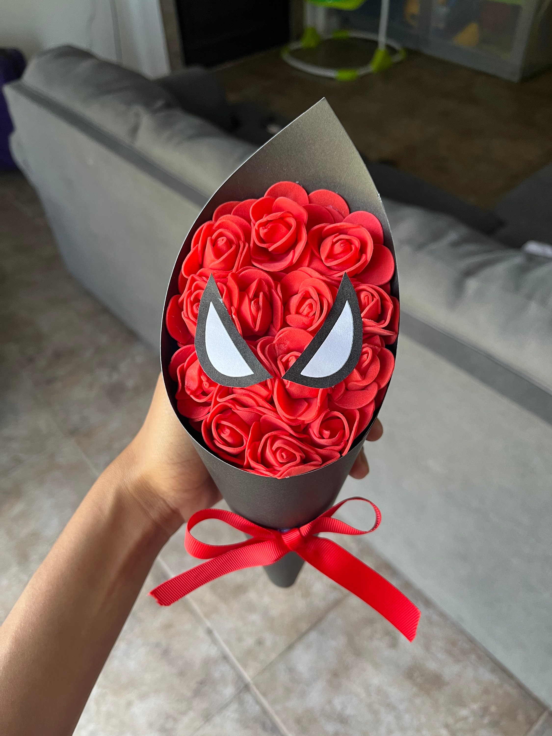 Spider-man Rose Bouquet - Etsy