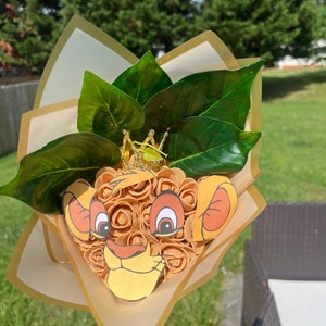 Lion King Rose Bouquet, Simba Rose Bouquet - Etsy