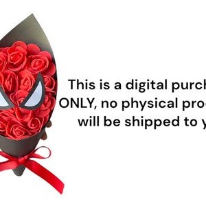 DIY Spider-man Rose Bouquet (DIGITAL ONLY) - Etsy