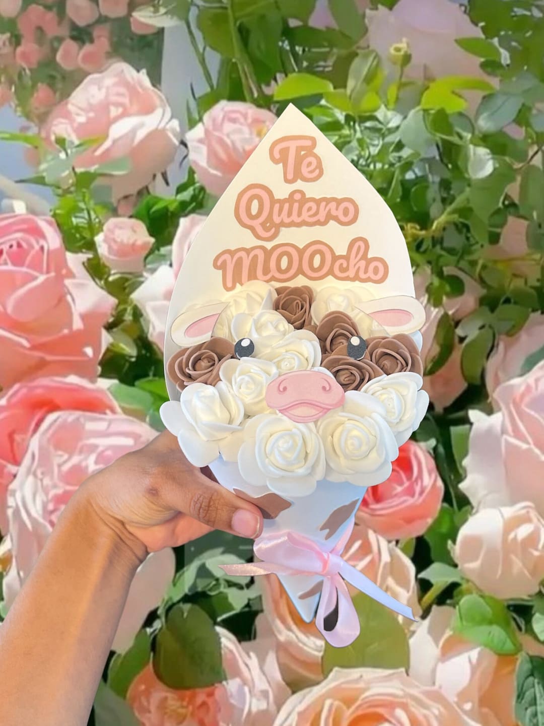 Cow Rose Bouquet - Etsy