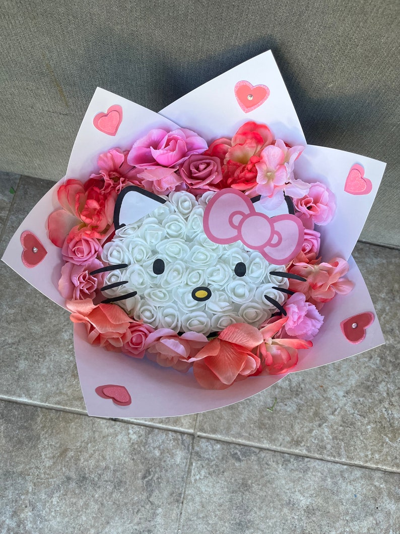 Hello Kitty Rose Bouquet - Etsy