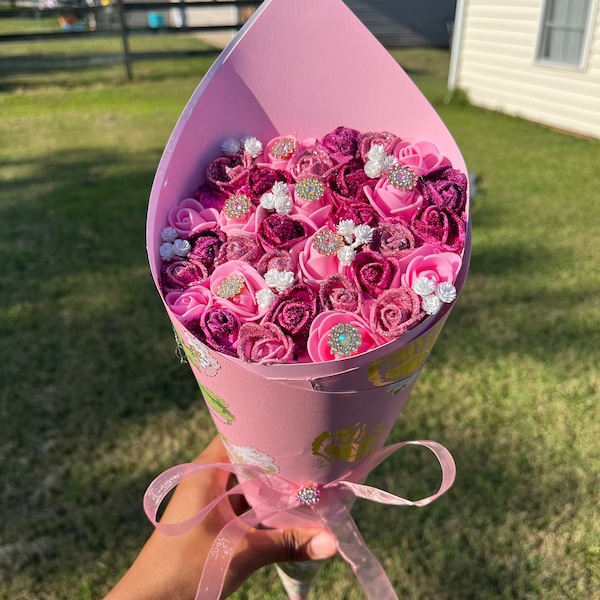 Glitter Flower Bouquet - Etsy