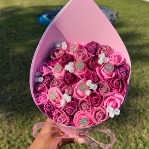 Glitter Roses Bouquet - Etsy