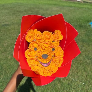 Winnie the Pooh Rose Bouquet | Custom Rose Bouquets - Etsy