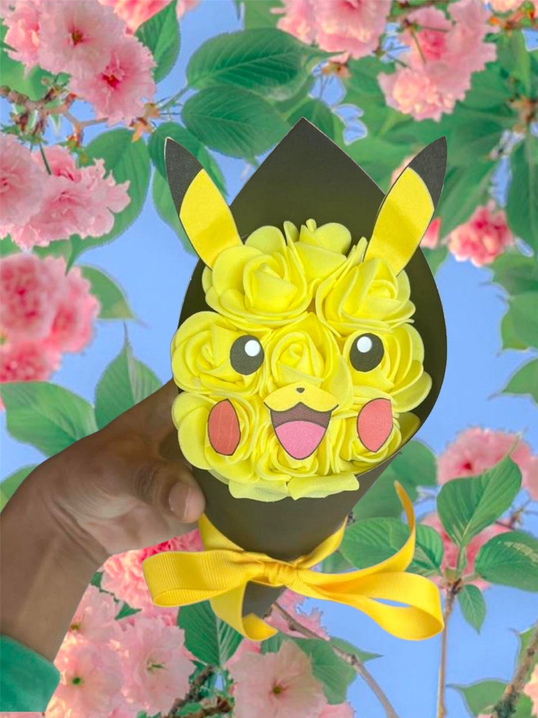 Pikachu Rose Bouquet - Etsy
