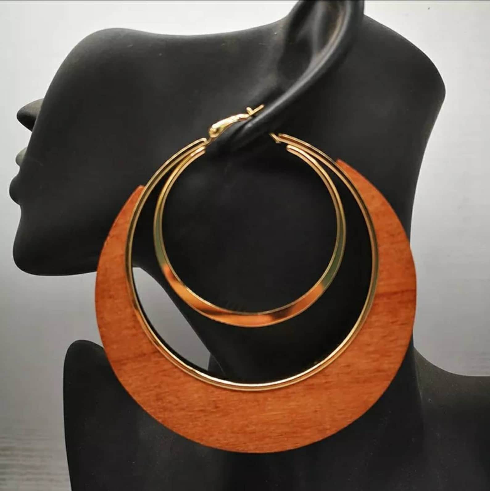 Big Earrings, Bold, Hoop Earrings, Round Earrings - Etsy