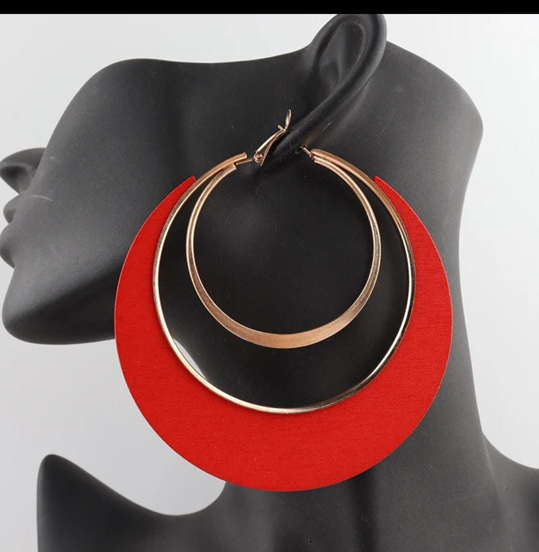 Big Earrings, Bold, Hoop Earrings, Round Earrings - Etsy