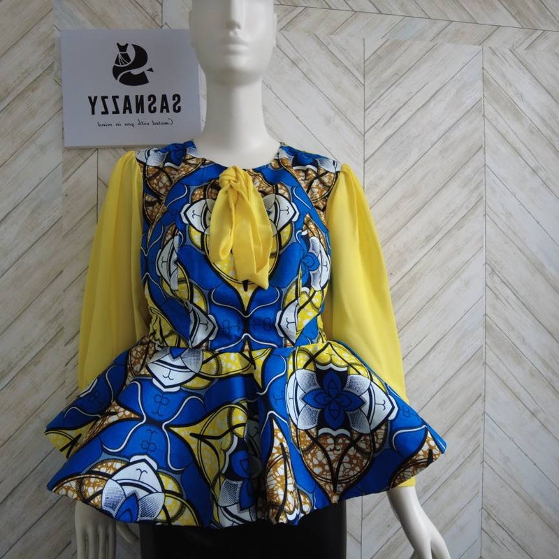 African Print Peplum - Etsy