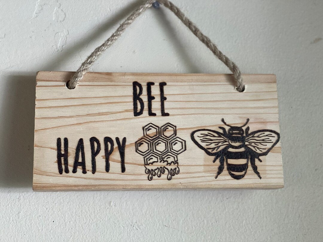 Bee Happy Sign - Etsy
