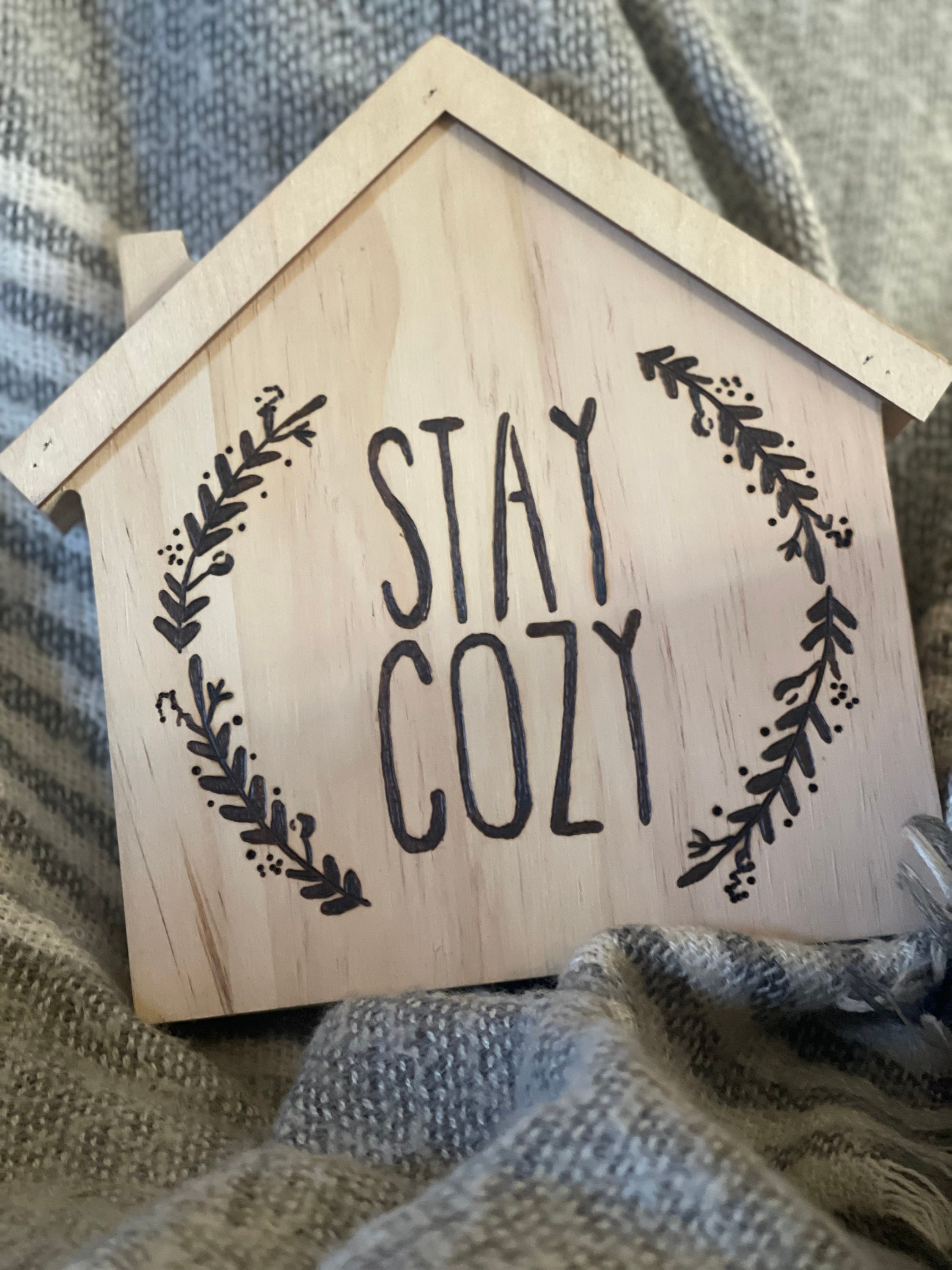 Stay Cozy Sign - Etsy