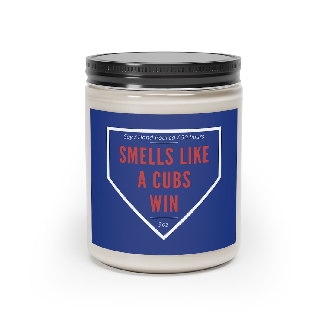 Smells Like a Cubs Win Candle Chicago Cubs Gift Cubs - Etsy