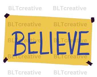 Lasso Believe Sign - Etsy