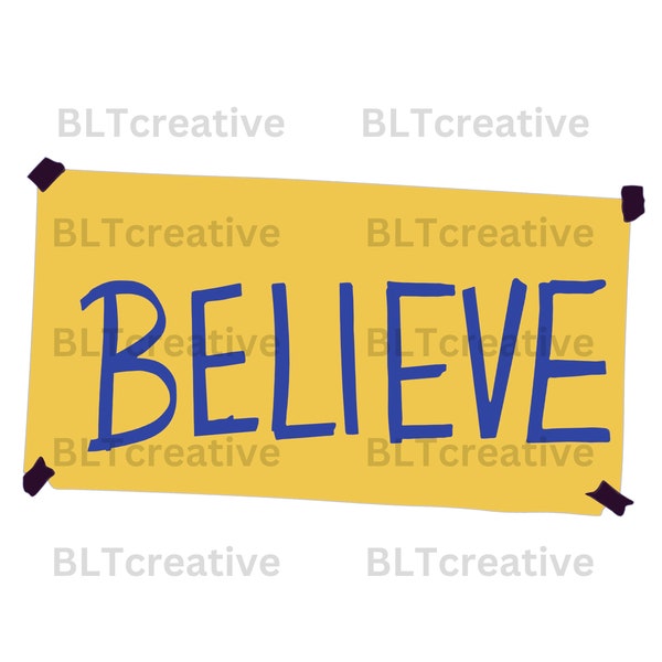 Believe Sign - Etsy
