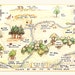 Winnie the Pooh Colorized Original Map Print digitally Enhanced From ...