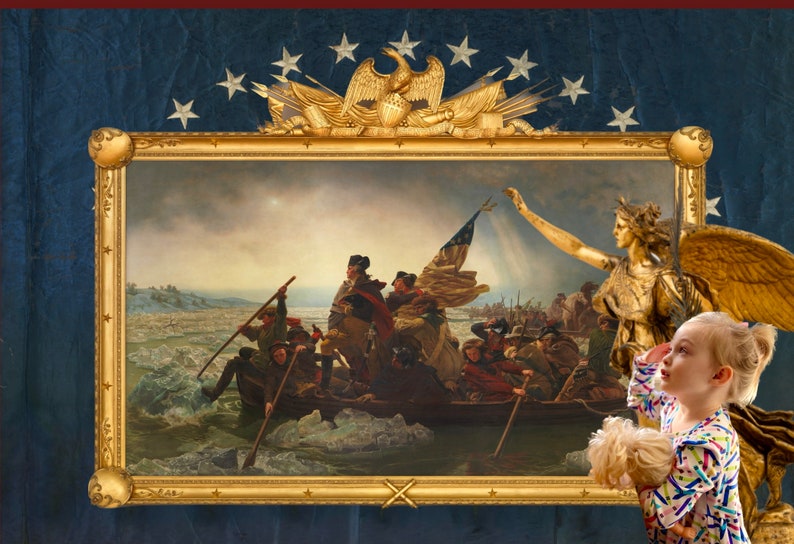 George Washington Crossing the Delaware Famous Painting Digital ...