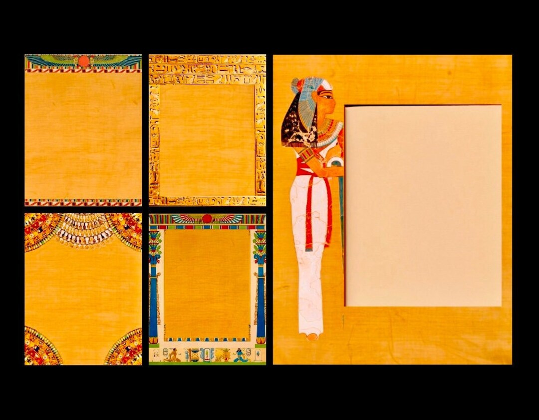 Ancient Egypt Stationery Set: Papyrus Manuscript Pages (digital ...