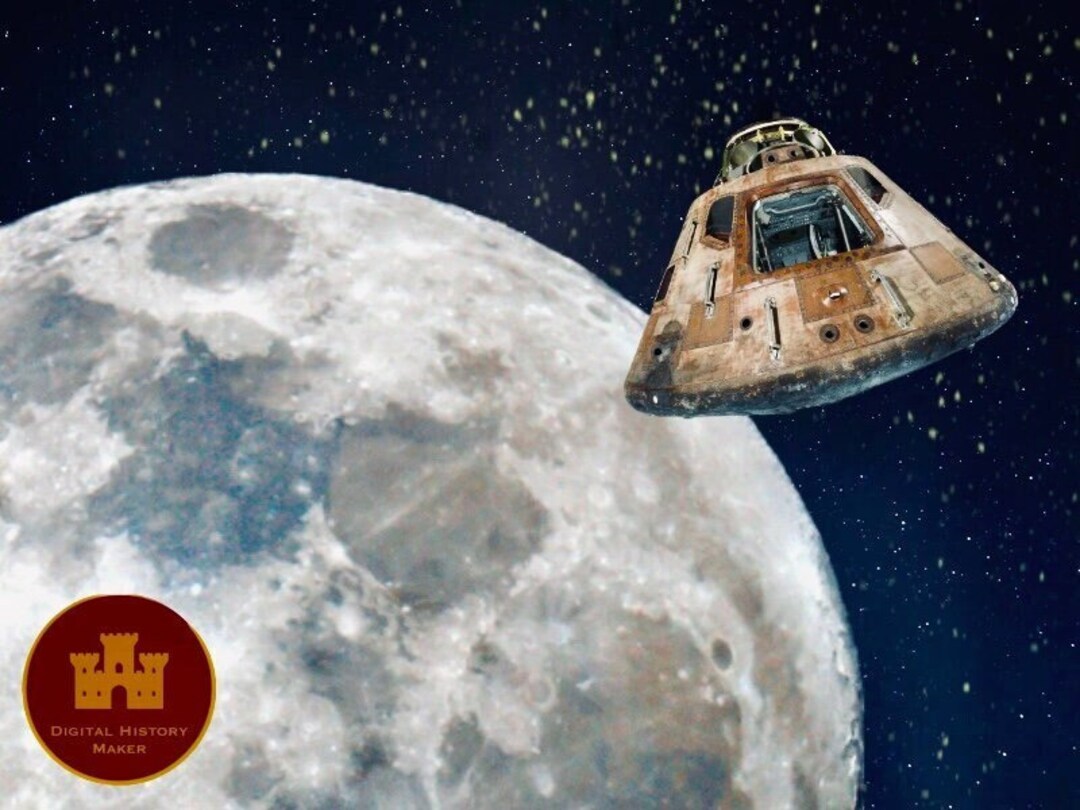 Apollo 11 First Moon Landing Digital Backdrop Lunar Module - Etsy