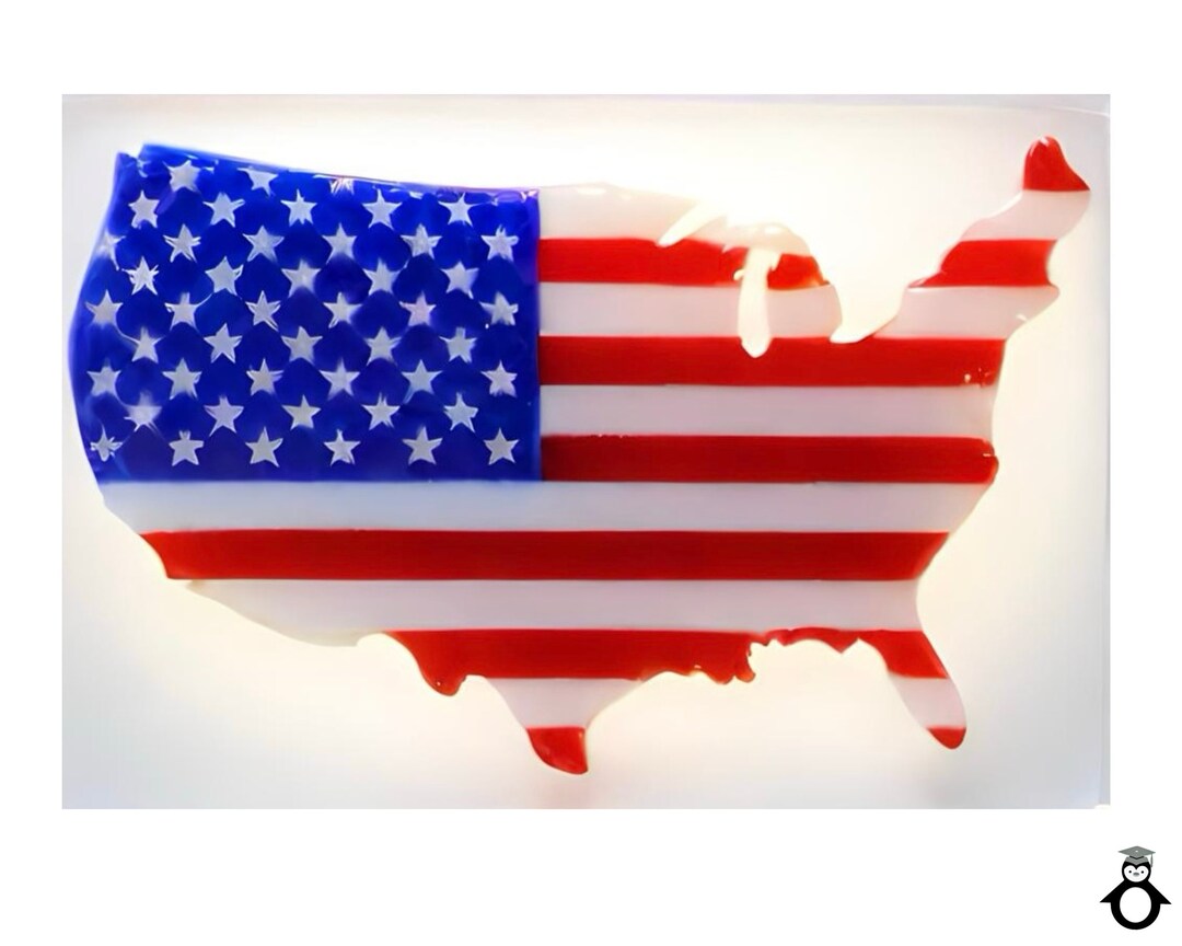 Patriotic Colored Glass Digital Backdrop for Photography, American Flag ...